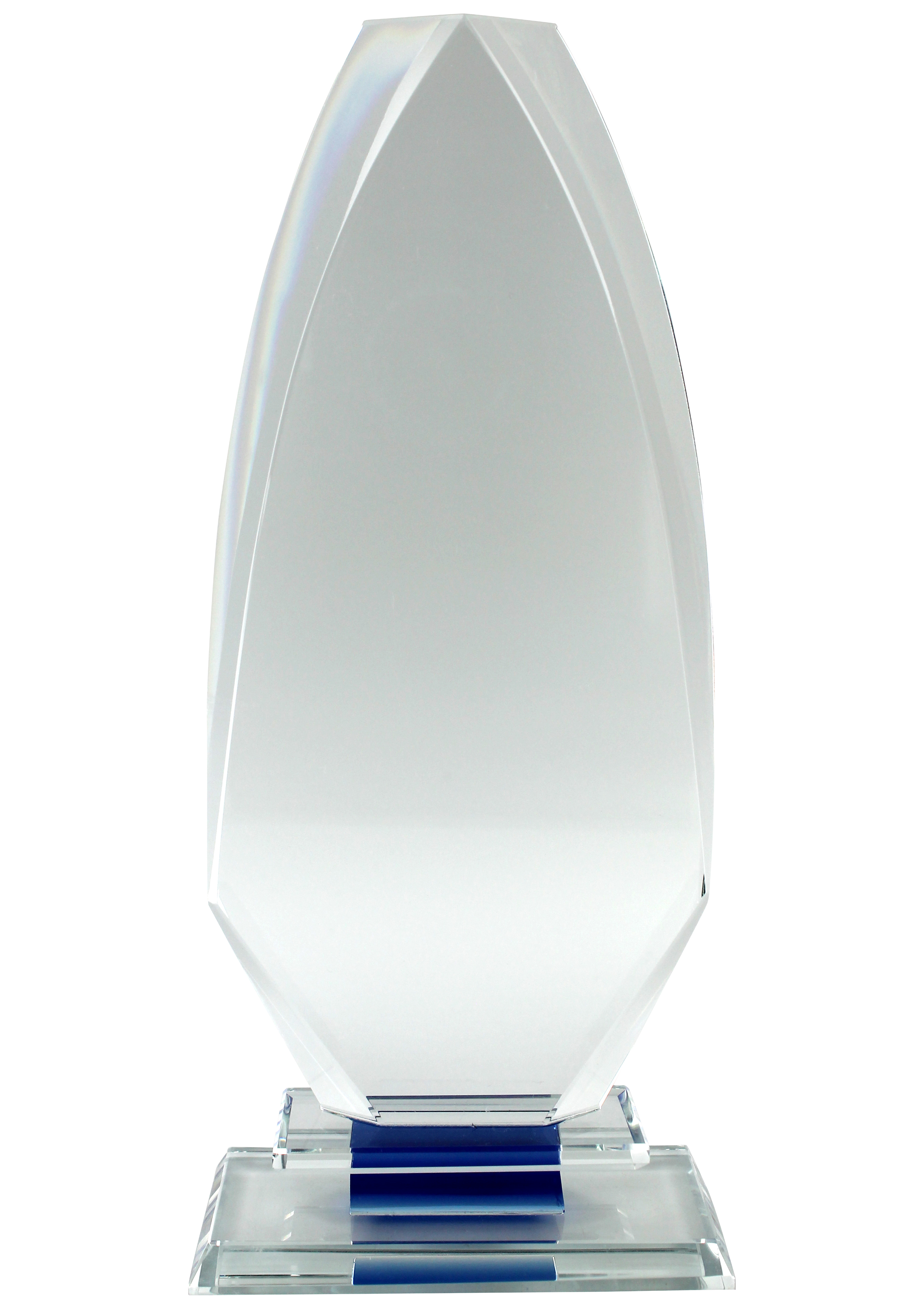 Crystal Plaque with Blue Detail - 2 Sizes - Trophies Online Ireland ...