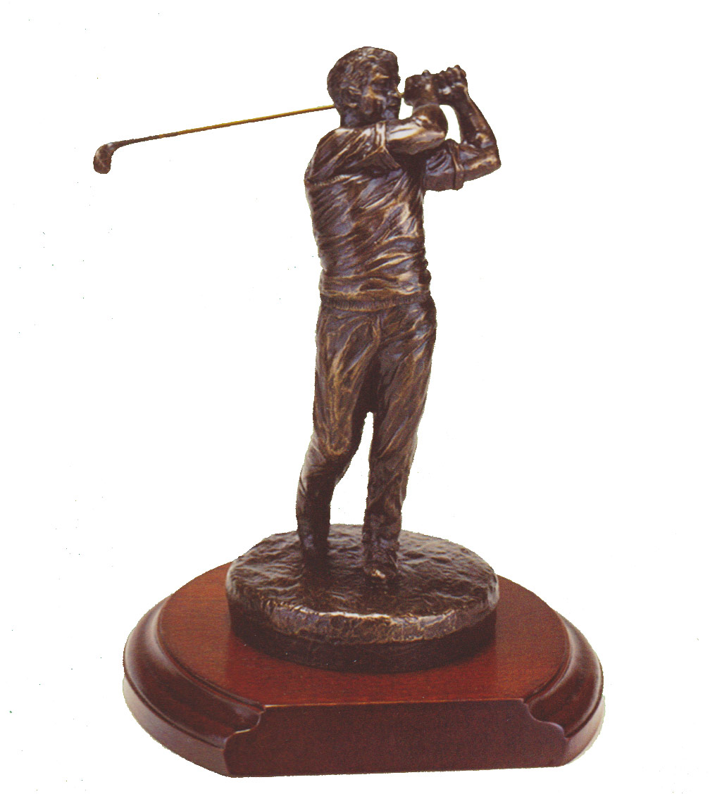 Bronze Golfer Swing Trophy 24cm - Trophies Online Ireland | Online ...