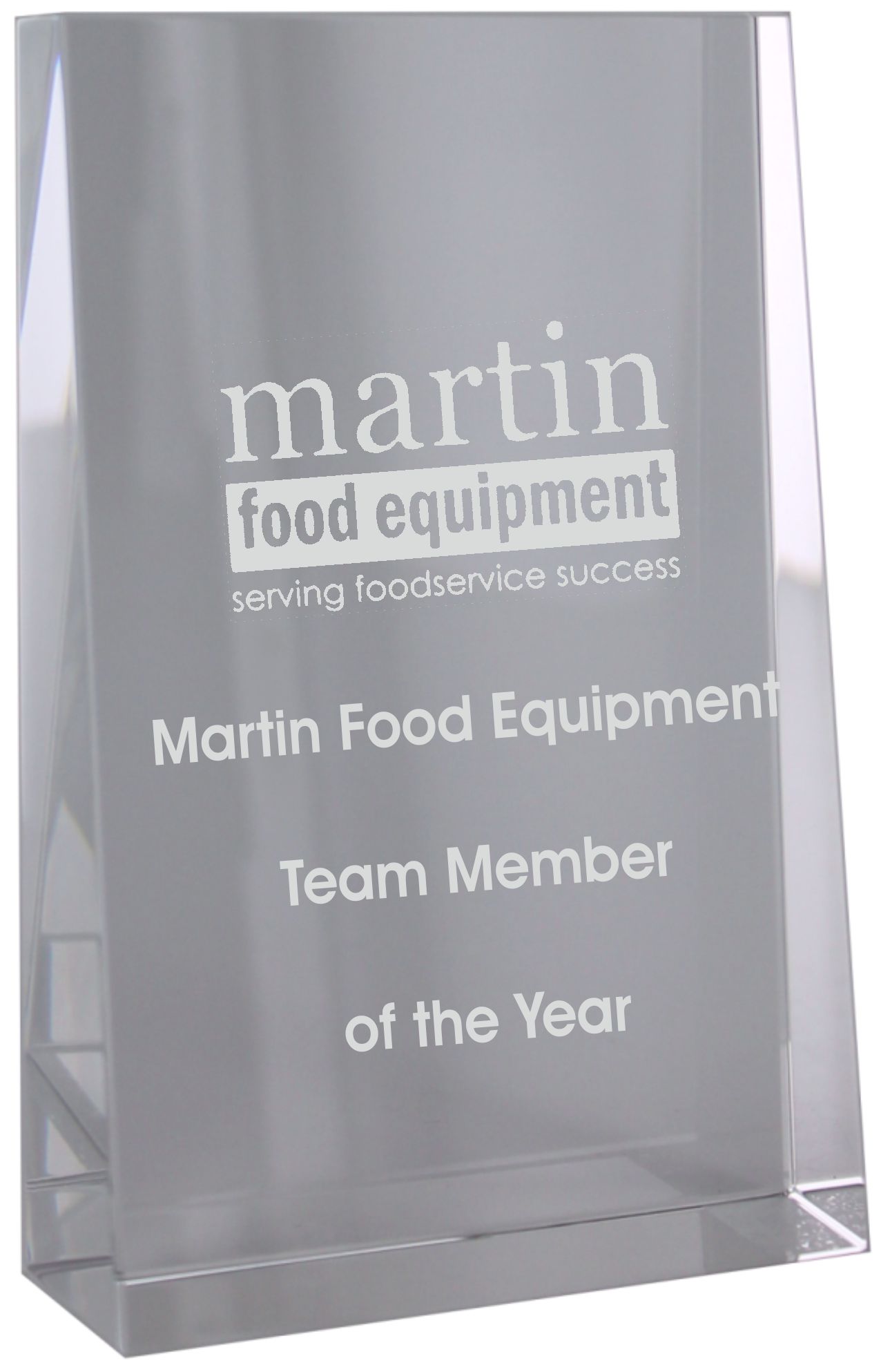 Crystal Rectangular Wedge Plaque - 3 Sizes - Trophies Online Ireland ...